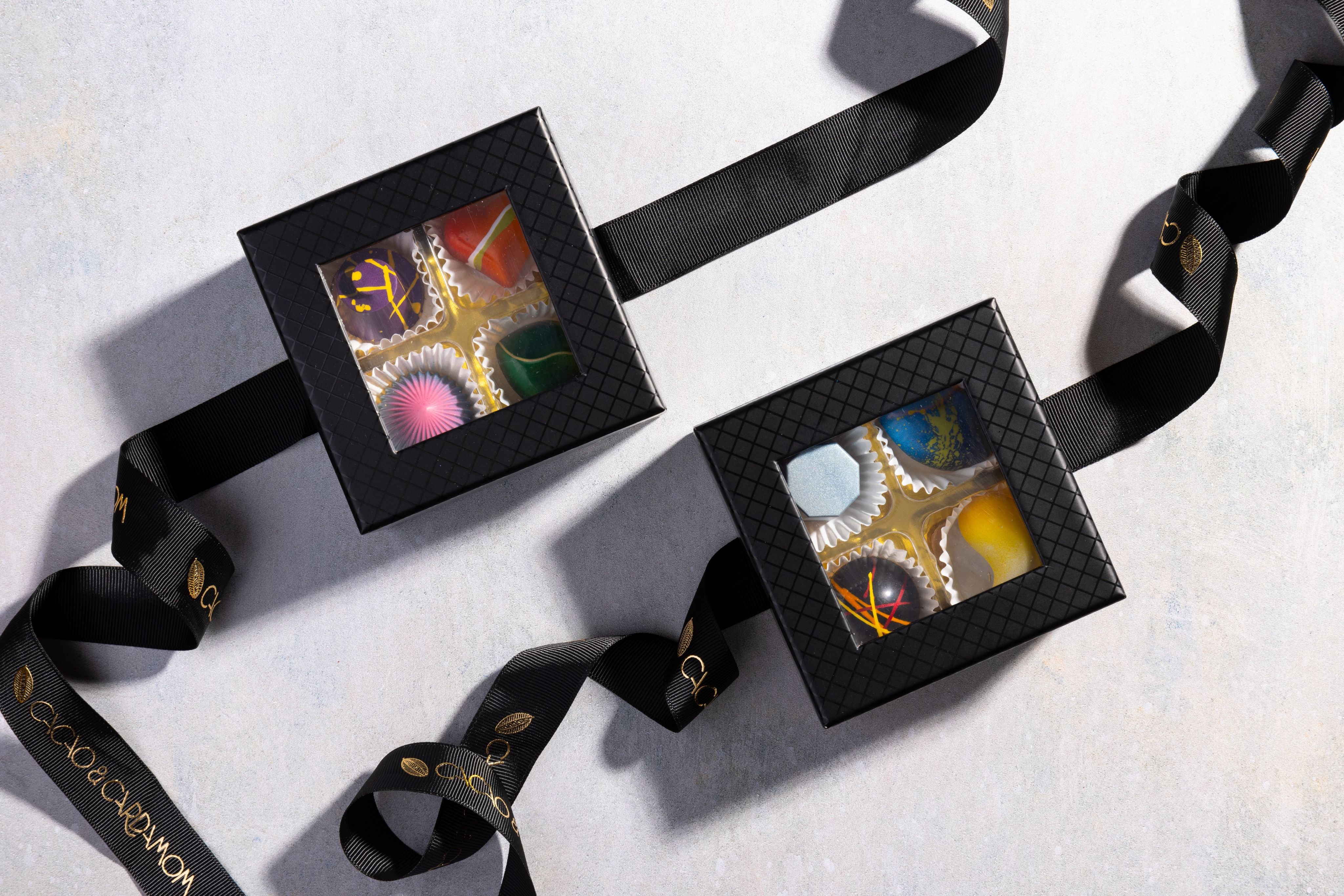 4 Piece Box Corporate Gift, Party Favor, Custom Chocolate – Cacao ...