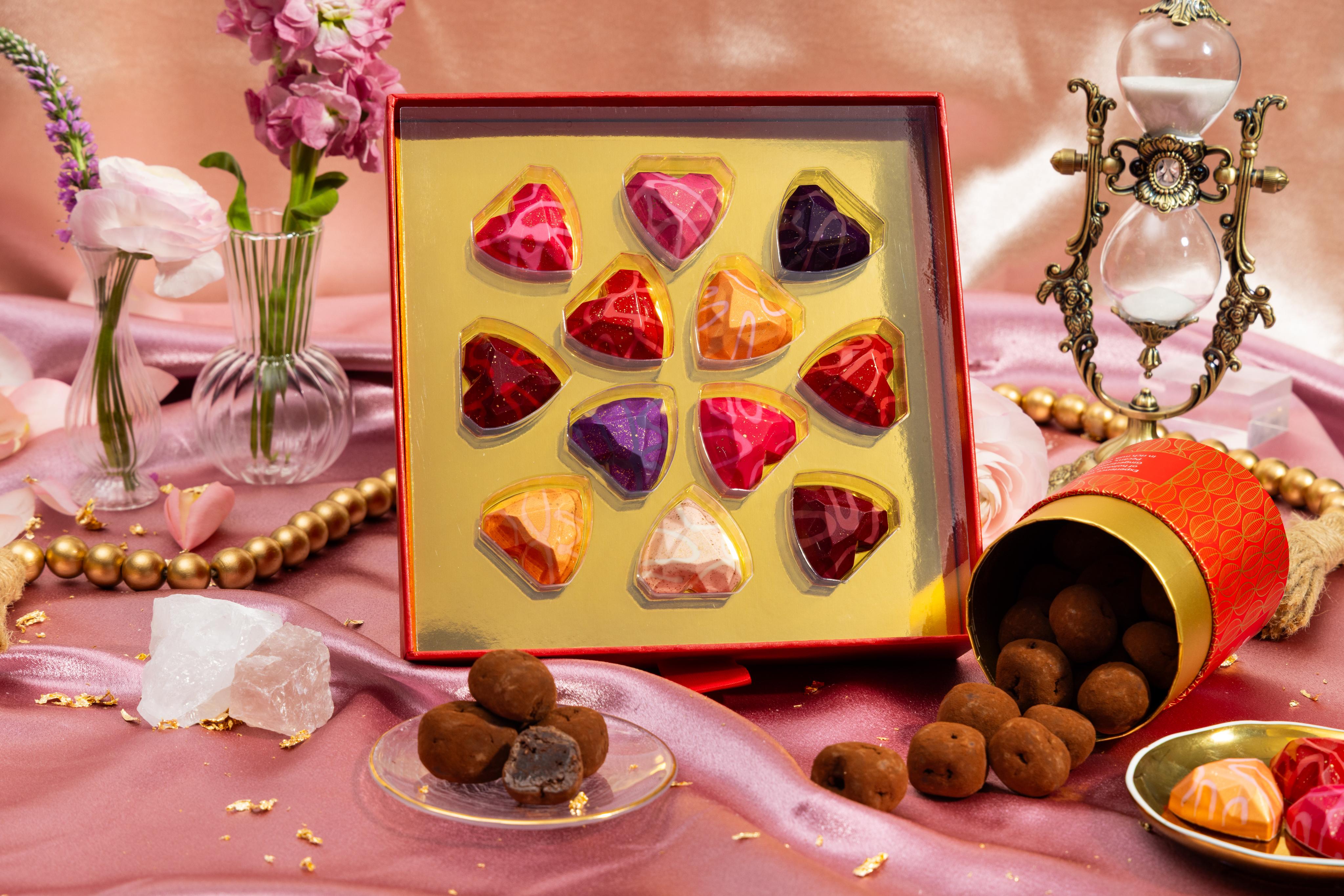 Cupid’s Kiss Artisan Chocolate Collection – Romantic Valentine Gift
