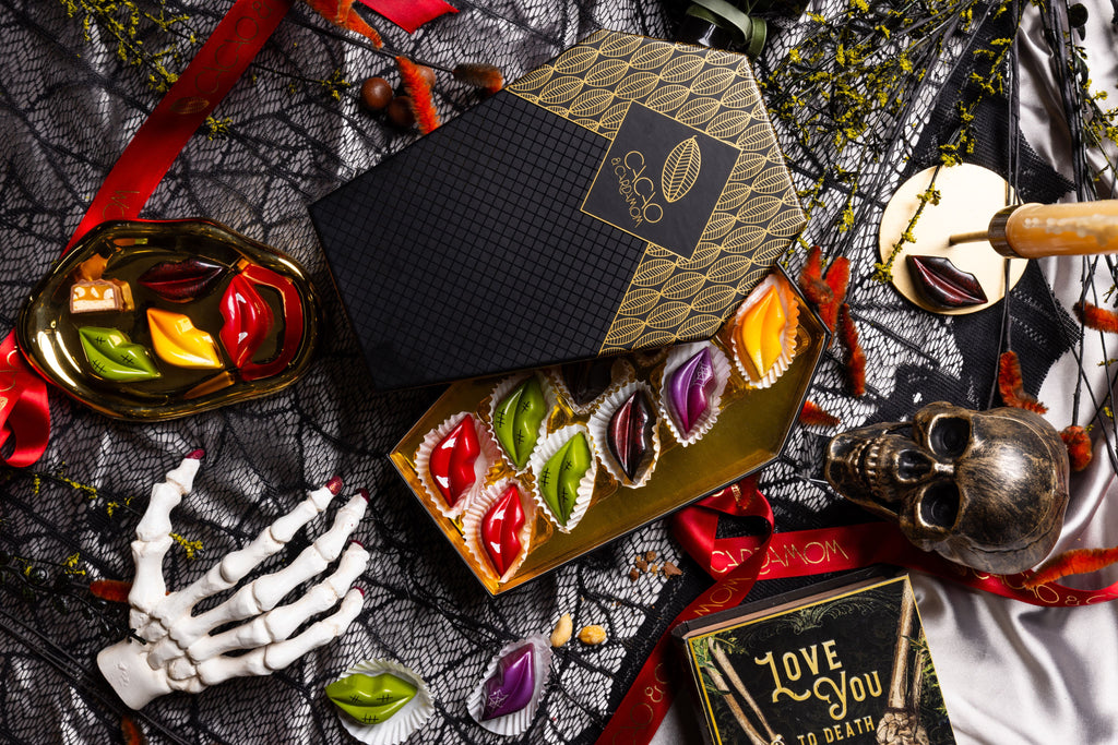 Death by Chocolate Coffin Box, 10 piece – Cacao & Cardamom Chocolatier