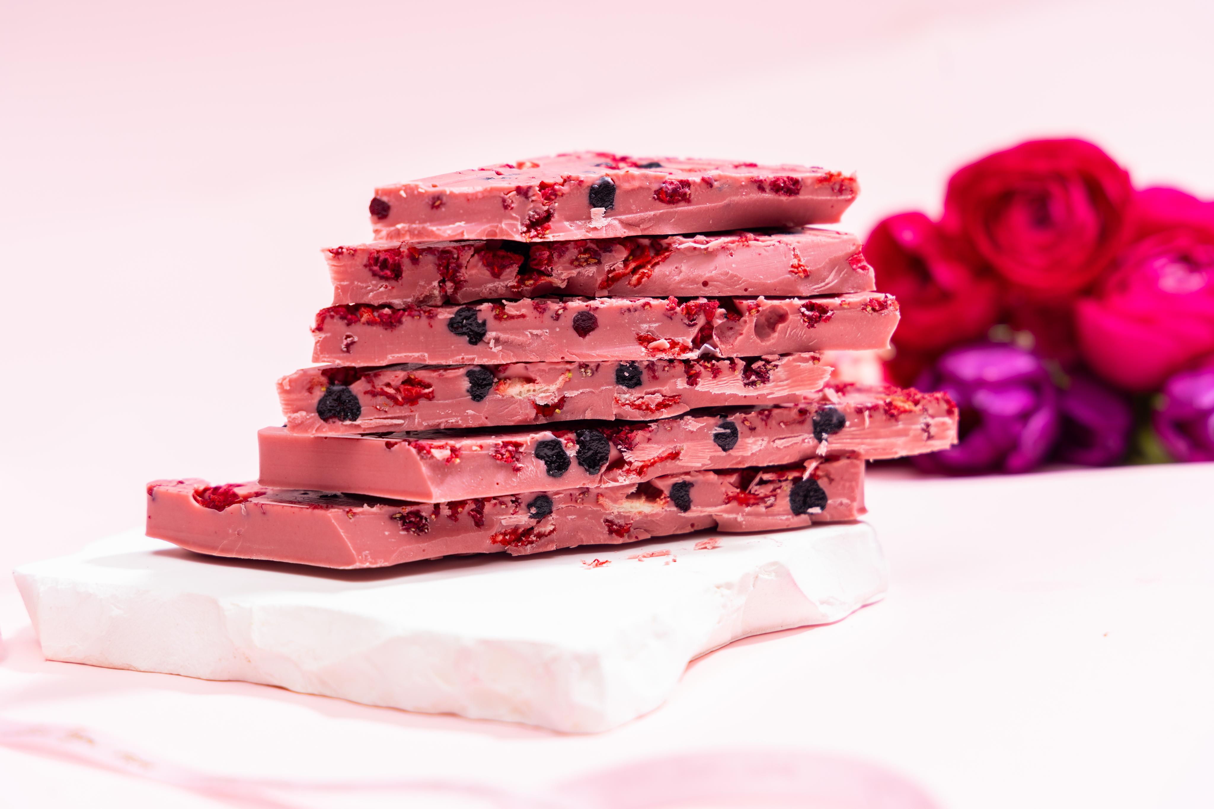 Lavender Berry Slab – Cacao & Cardamom Chocolatier
