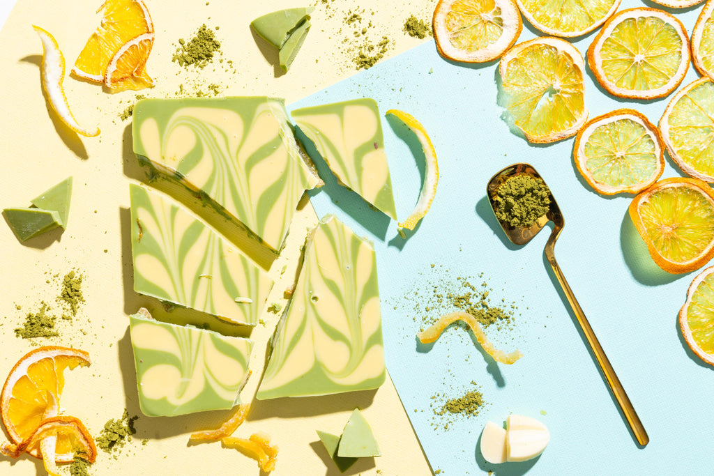 Yuzu Matcha Slab – Cacao & Cardamom Chocolatier